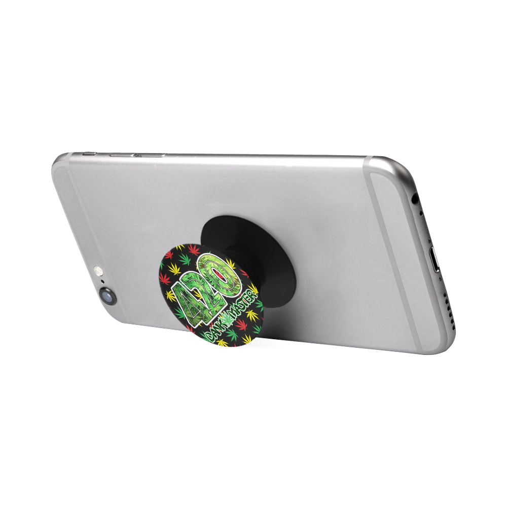 Dank Master 420 Rasta Weed Leaf Pop Socket